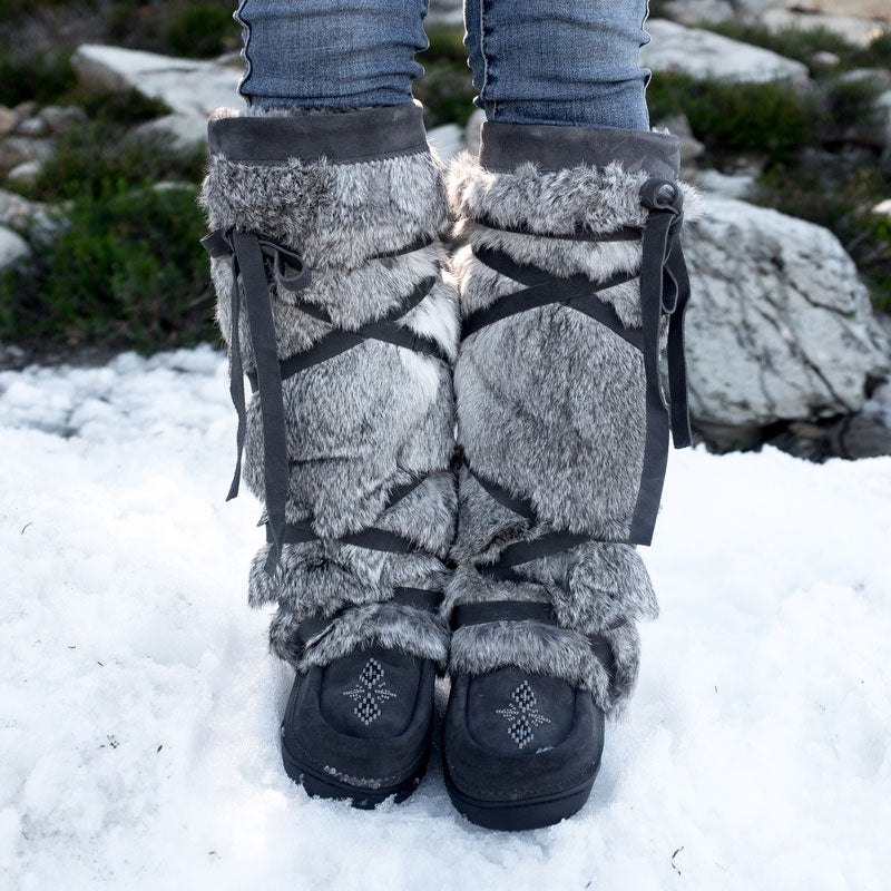 Tall Wrap Mukluk Winter Fur Boot Manitobah USA